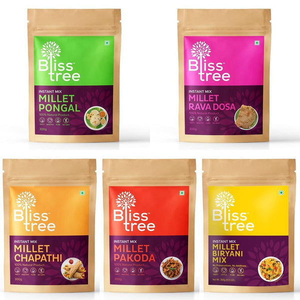 Millet Instant Mix Combo (10 pack, 42 servings) - Bliss Tree